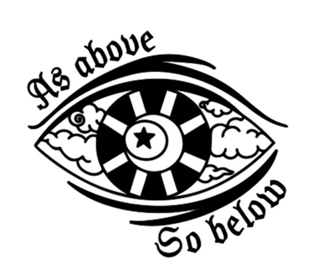 As Above so Below Eye Vinyl Decal - Etsy