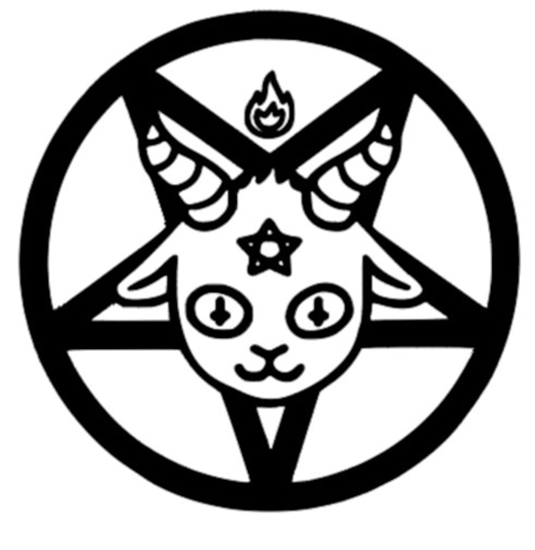 Baphomet Head Vinyl Decal - Etsy
