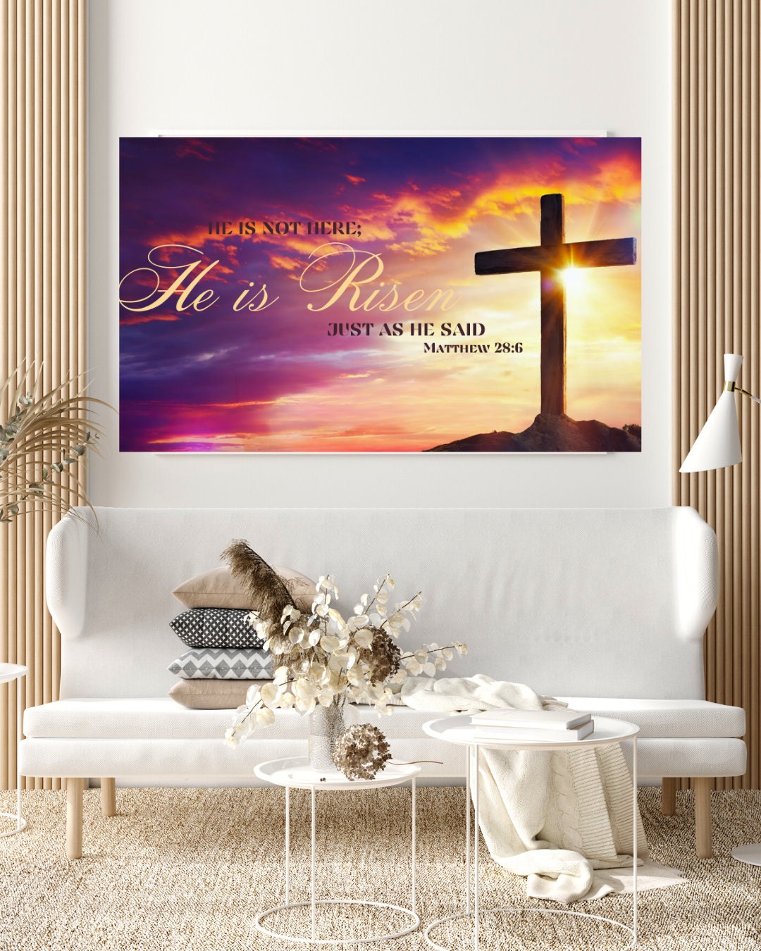 Christian Wall Decor He is Rising Sign Matthew 28:6 Sign - Etsy