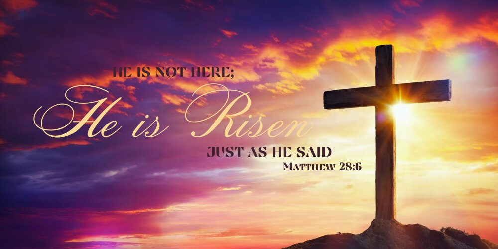 Christian Wall Decor He is Rising Sign Matthew 28:6 Sign - Etsy