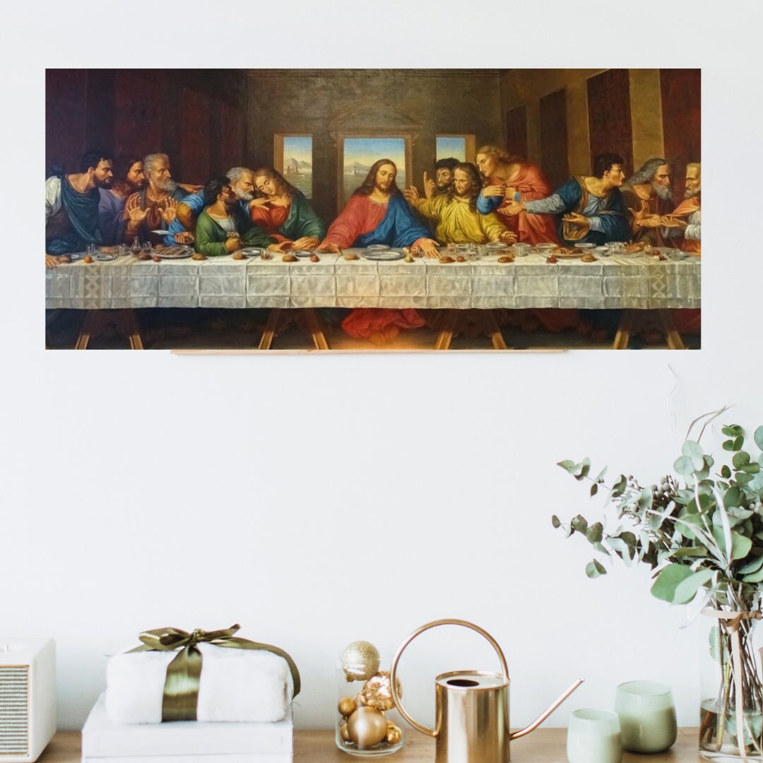 Christian Wall Art Jesus Last Supper Wall Art Canvas Religious Art Last ...