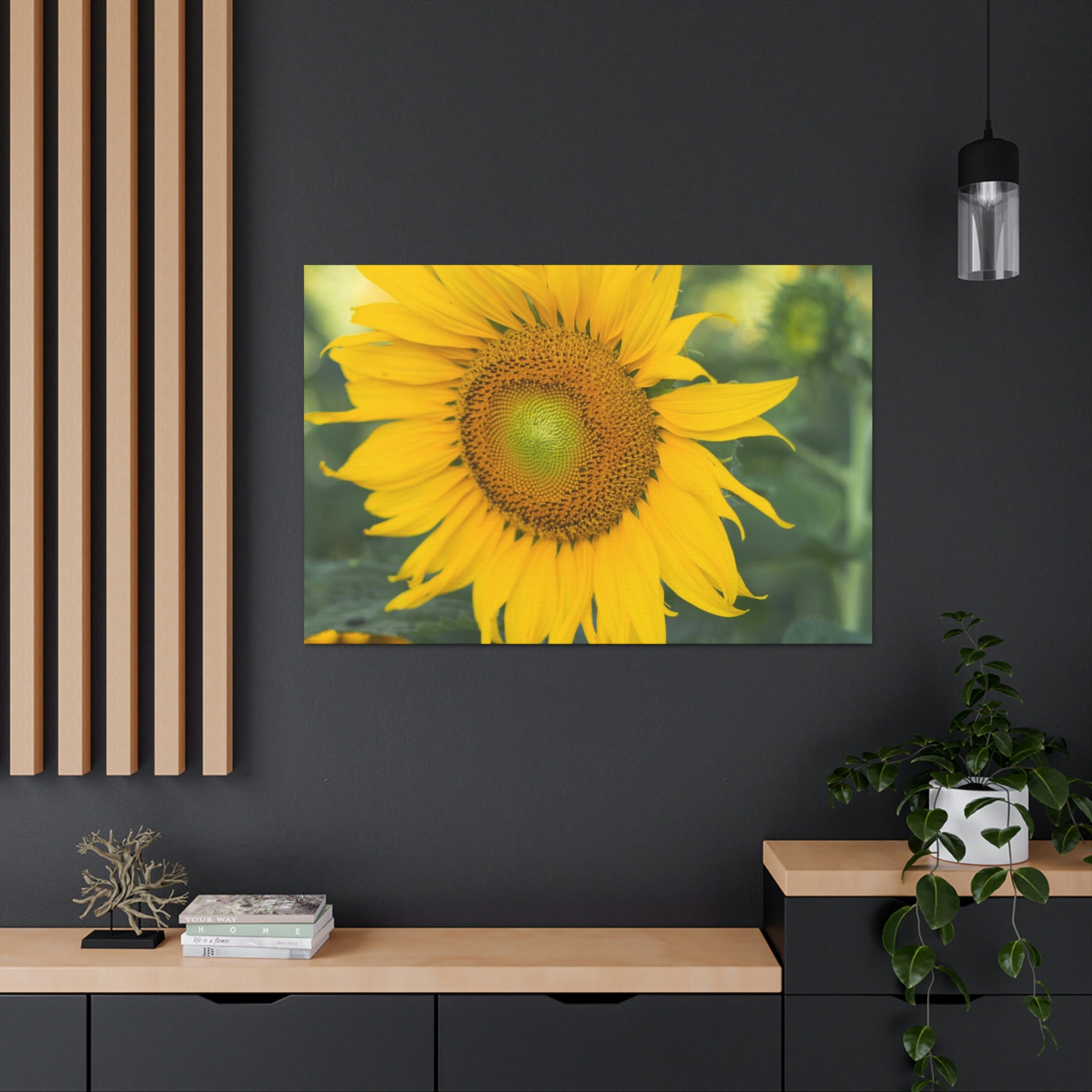 Sunflower Canvas Painting Summer Sunflower Field Flowers Yellow ...
