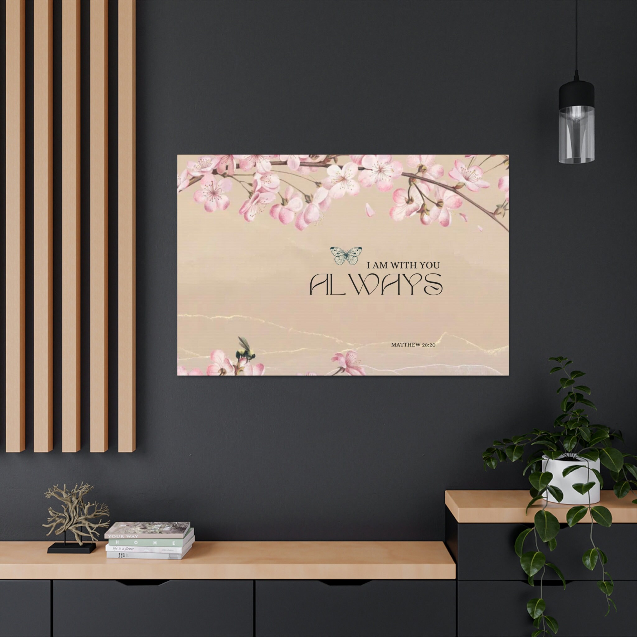 Bible Verse Wall Art Canvas Print I Am With You Always - Etsy
