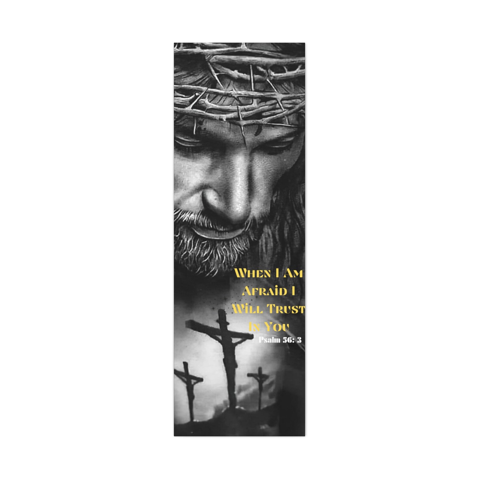 Christian Wall Decor Scripture Psalm 56:3 Art Canvas Wall Art - Etsy