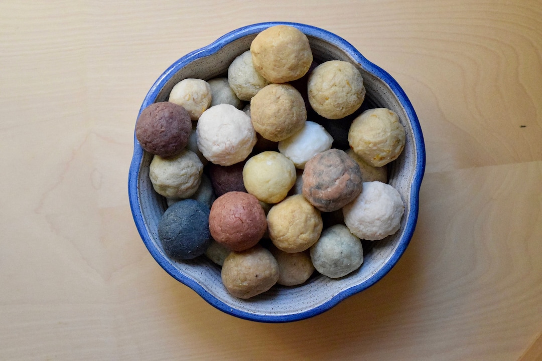 Old Fashioned Soap Balls: Rustic Aromatherapy Variety Pack With Pottery ...