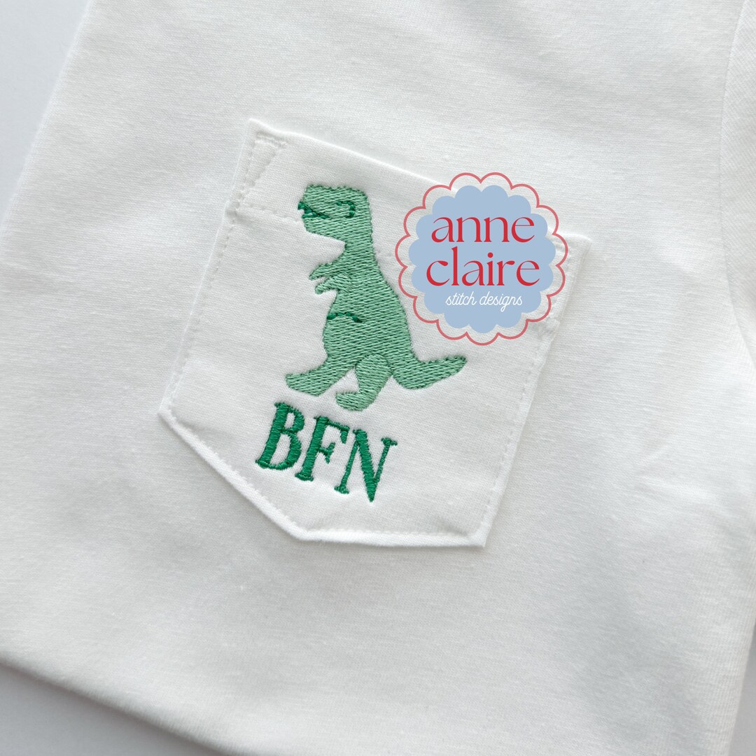Mini T.rex Machine Embroidery Design - Etsy