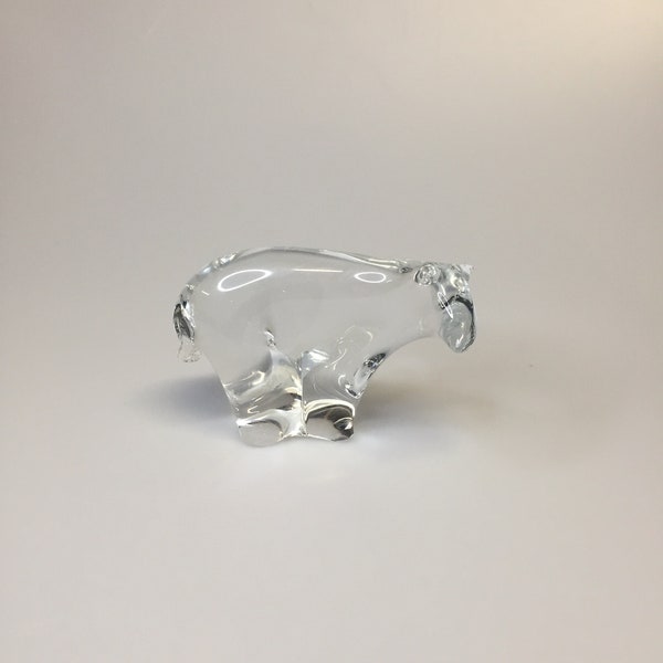 Glass Polar Bear Etsy