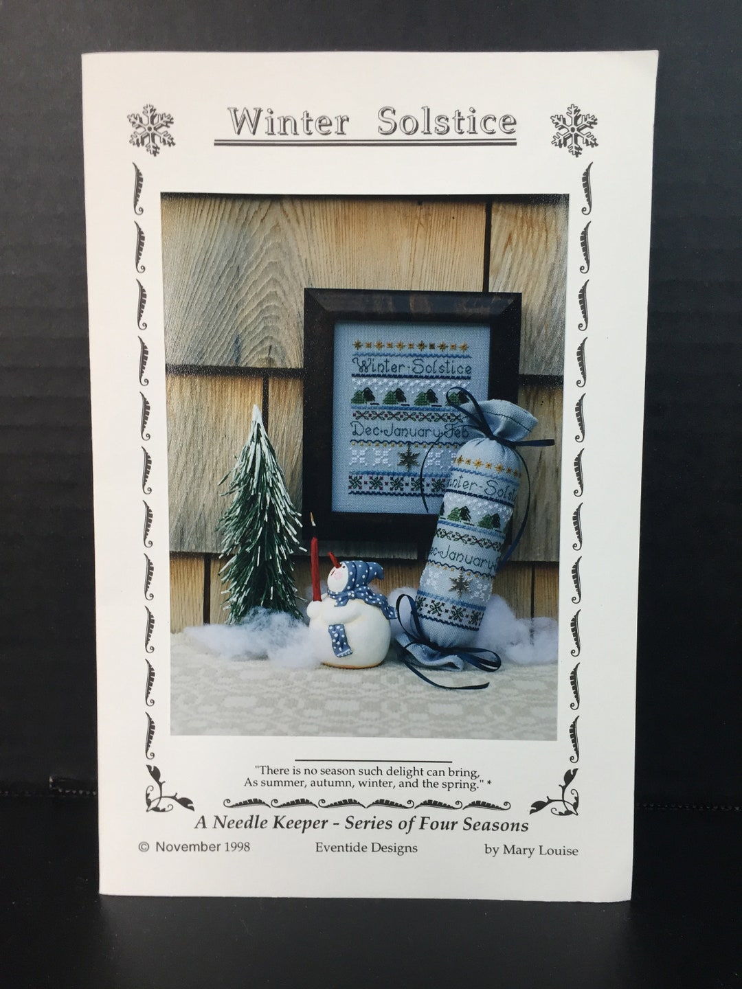 Winter Solstice Cross Stitch Kit Evenrude Designs - Etsy