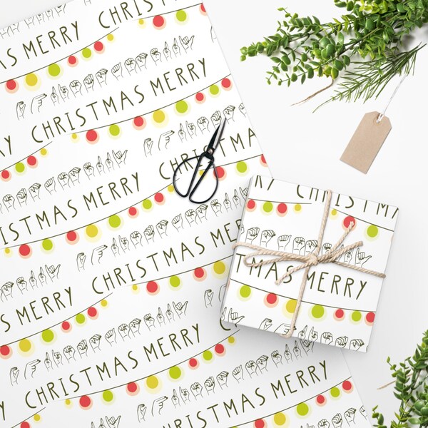 Asl Wrapping Paper - Etsy