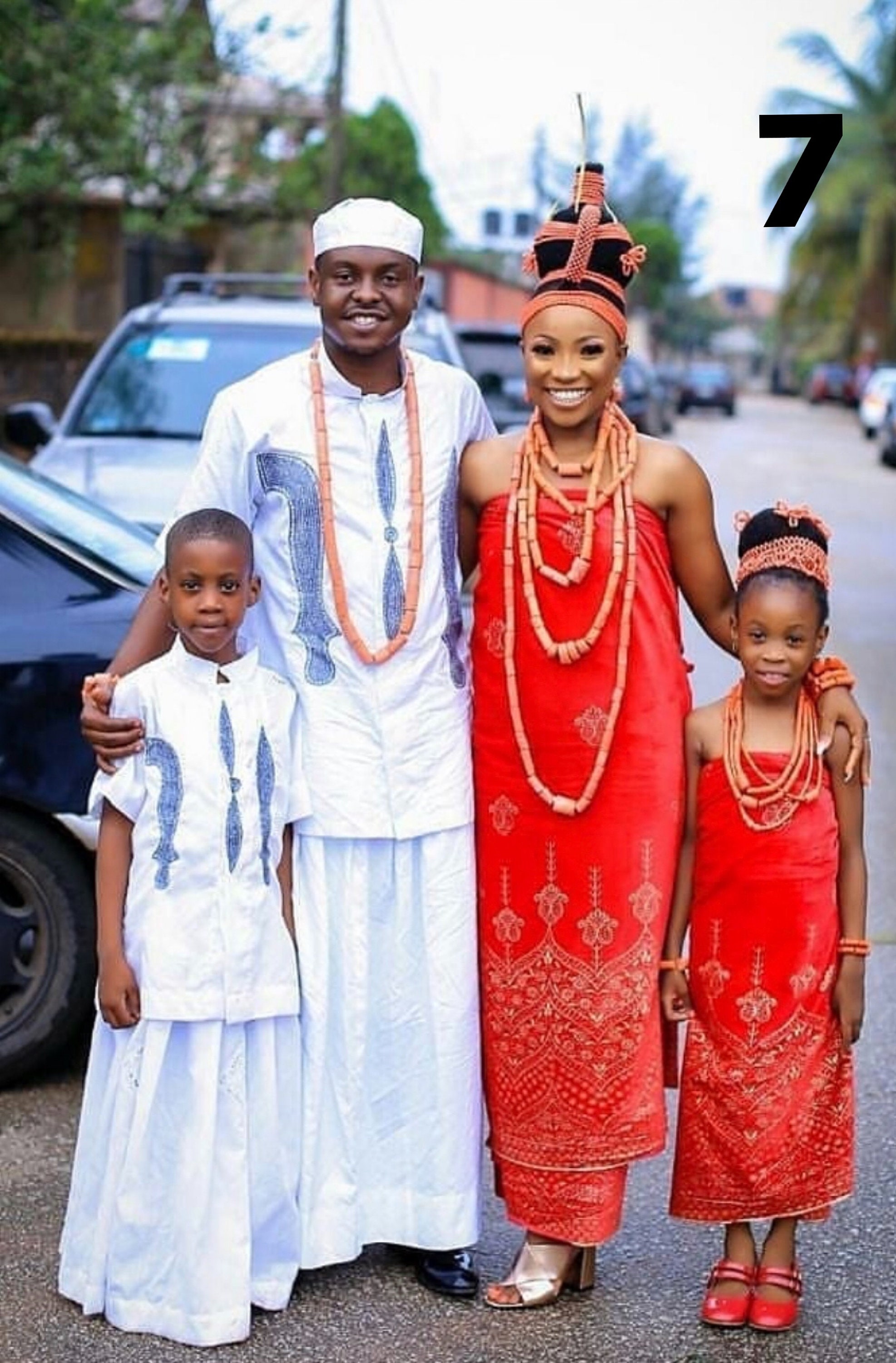 Bini Traditional Wedding Outfits//Bini Bride & Groom | Etsy