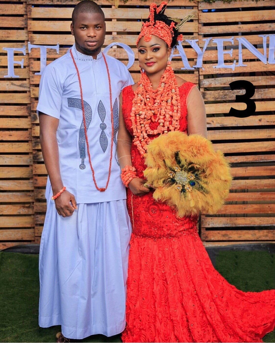 Bini Traditional Wedding Outfits//bini Bride & Groom - Etsy