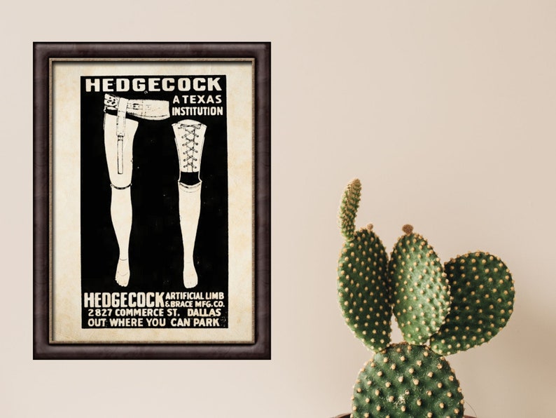 Vintage Prosthetic Leg Digital Poster | 1942 | INSTANT DOWNLOAD ...