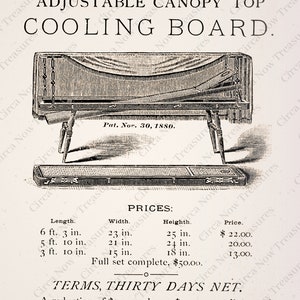 Vintage Embalming Table Poster | 1881 | INSTANT DOWNLOAD | Medical ...