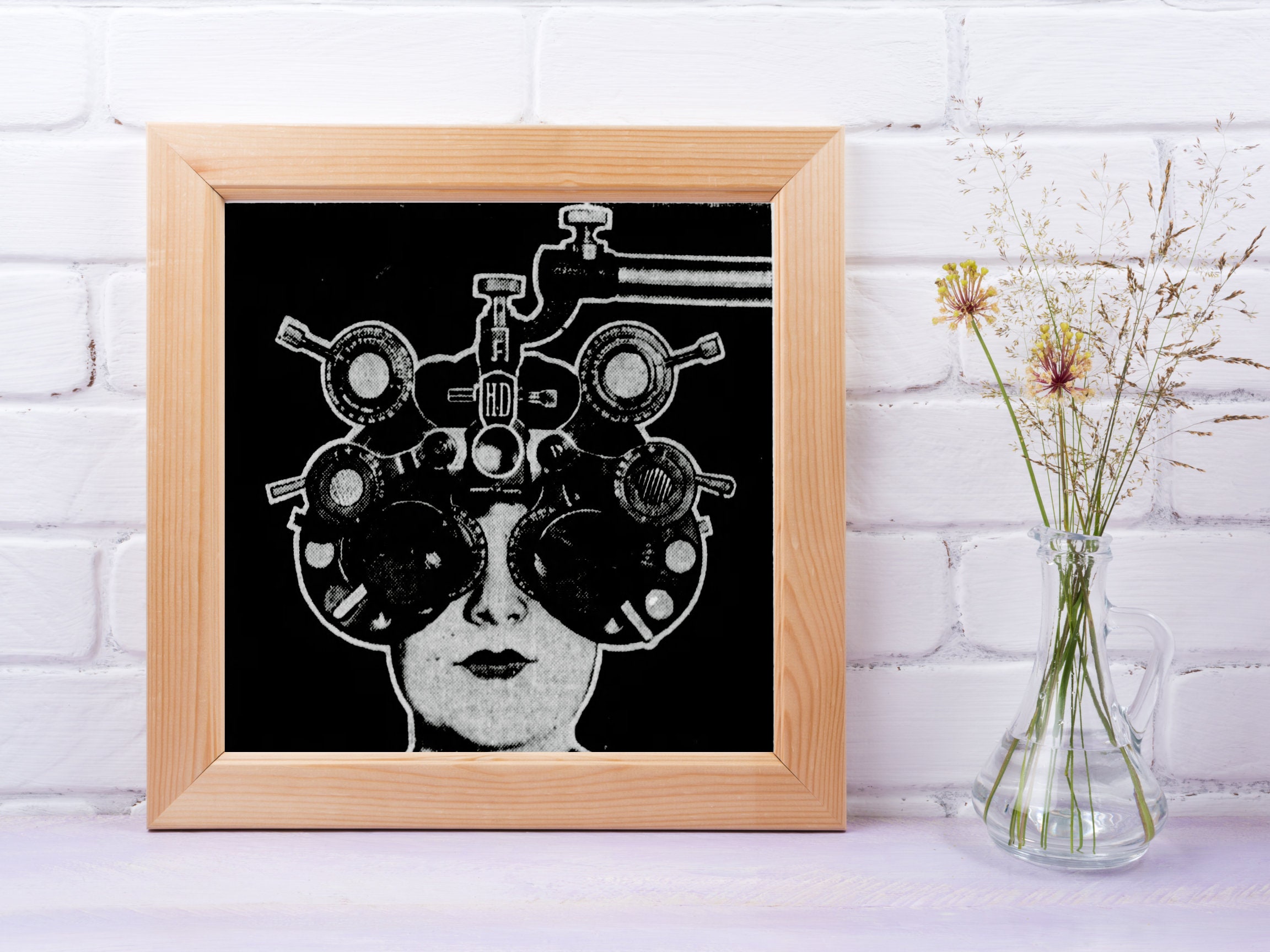 Vintage Eye Exam Poster | Retro Optometry Art (digital Download) - Etsy