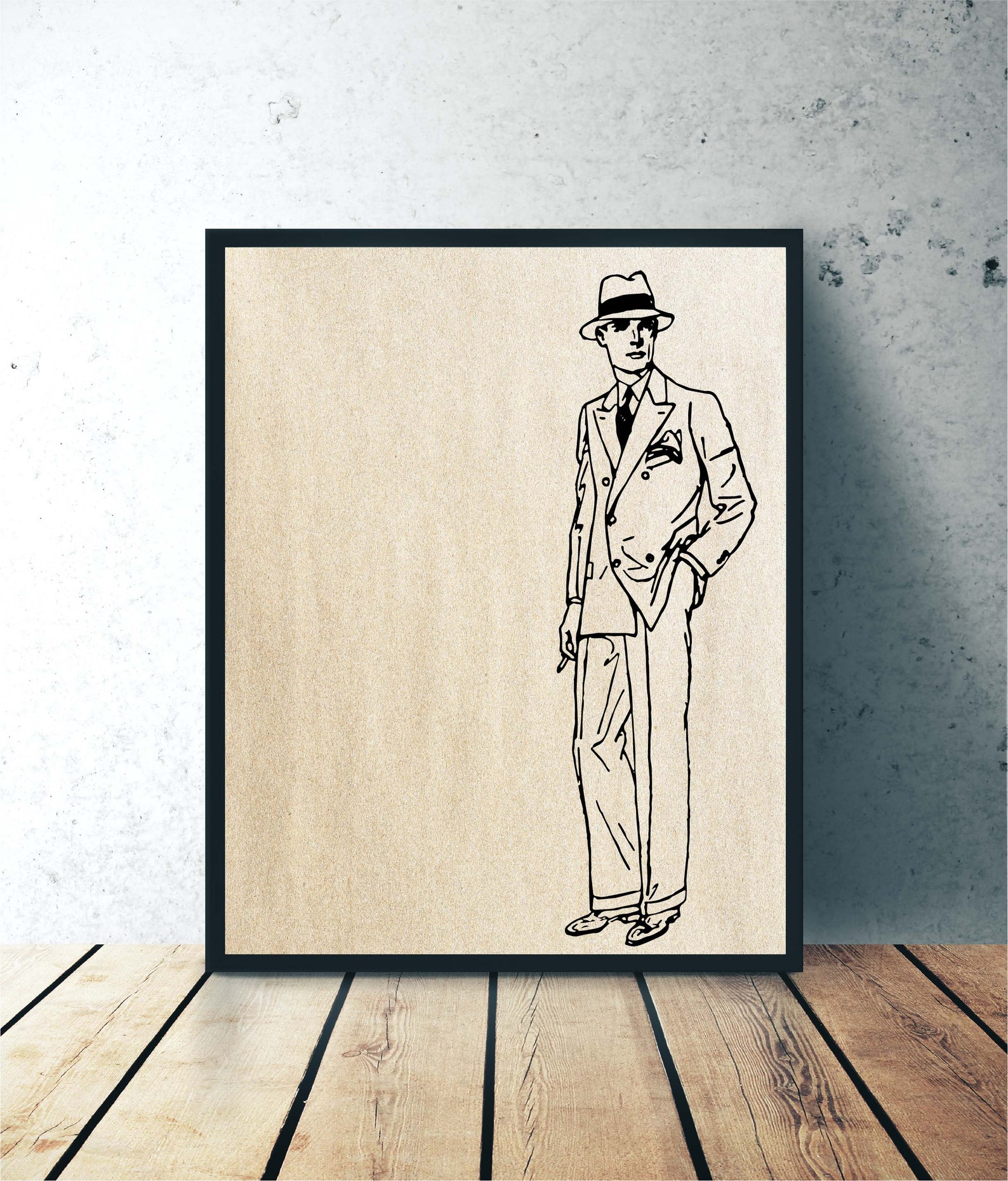 Vintage Men's Fashion Digital Poster | 1926 | INSTANT DOWNLOAD ...
