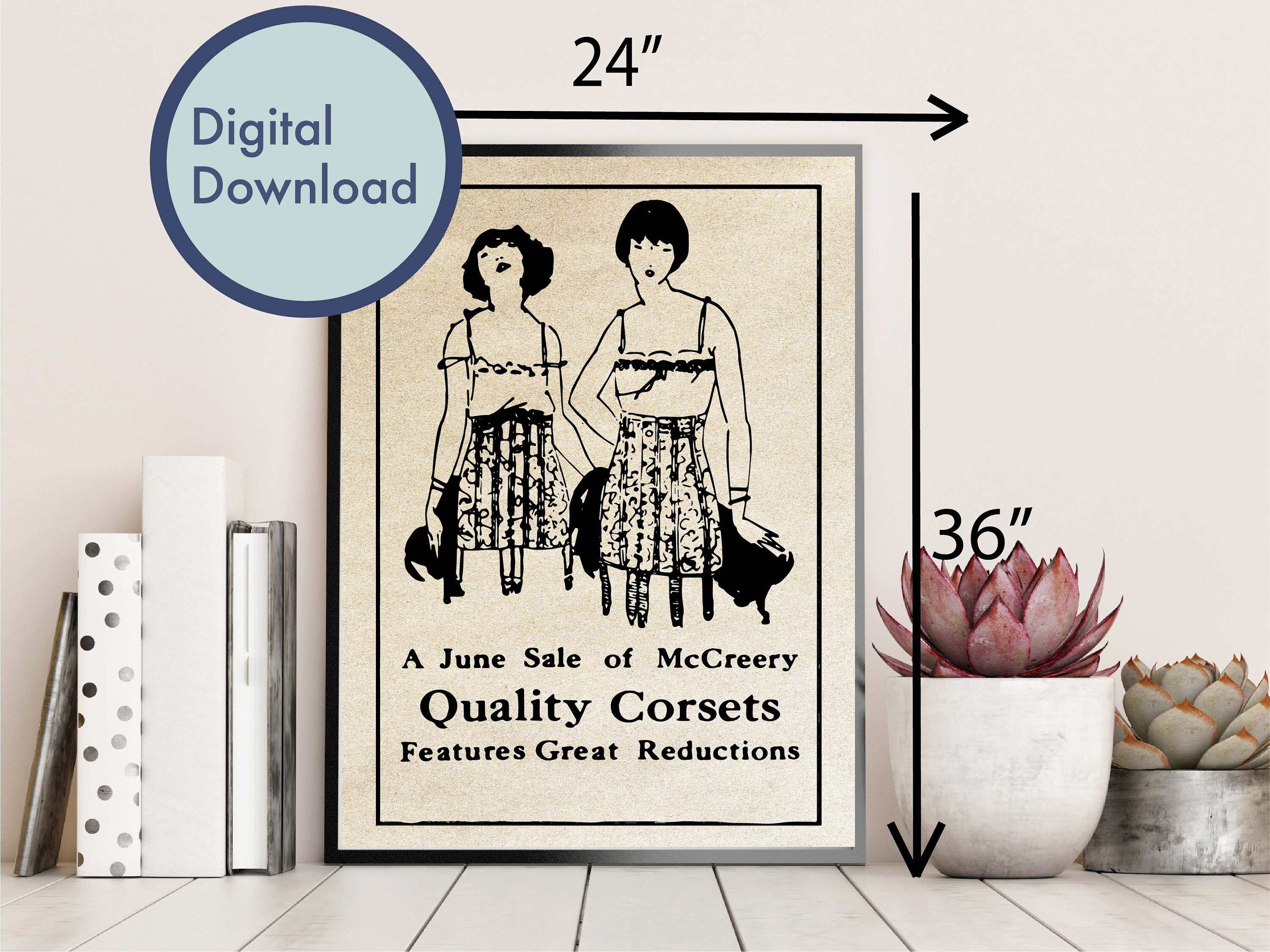 Vintage Fashion Digital Poster | 1922 | INSTANT DOWNLOAD | Feminist ...