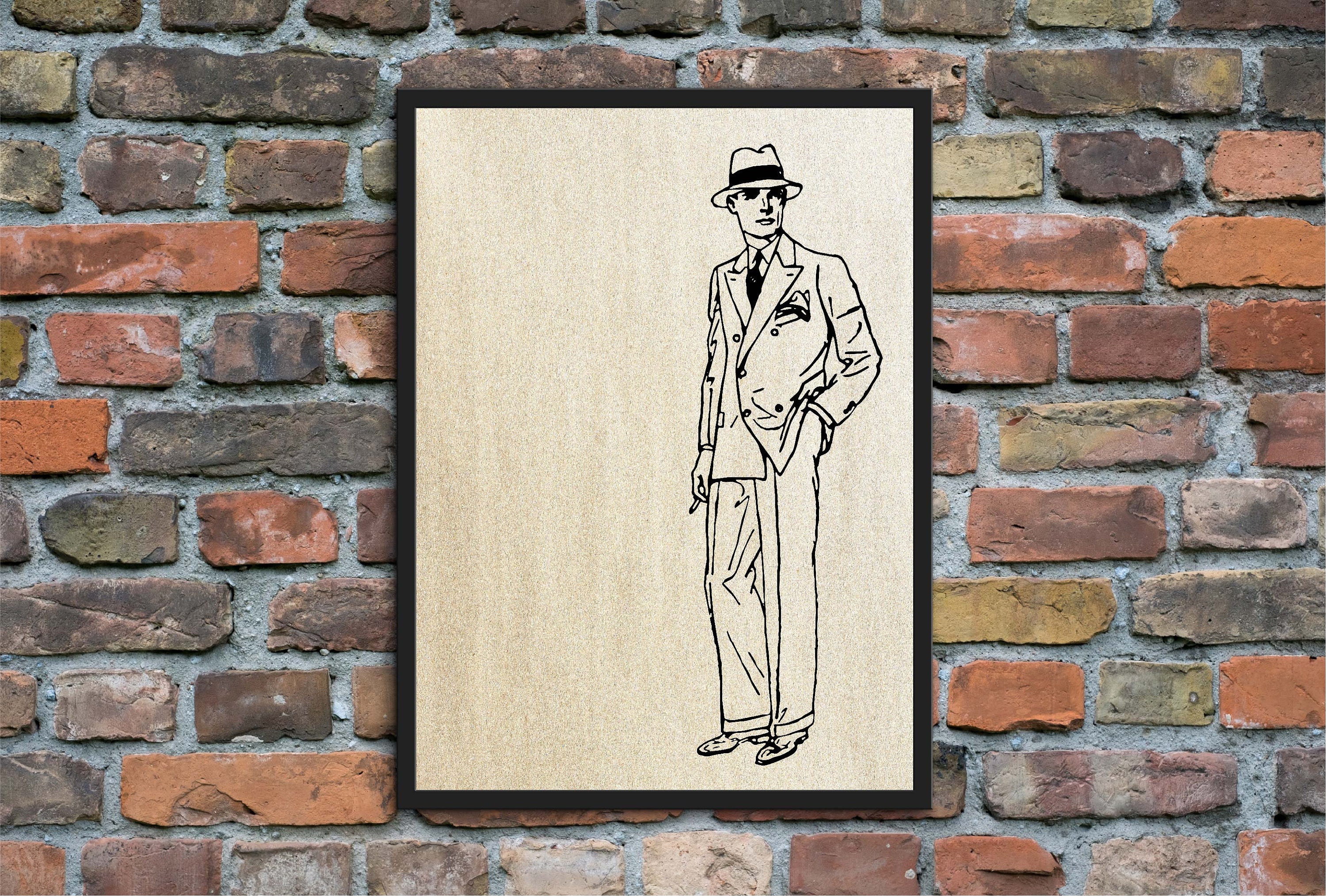 Vintage Men's Fashion Digital Poster | 1926 | INSTANT DOWNLOAD ...