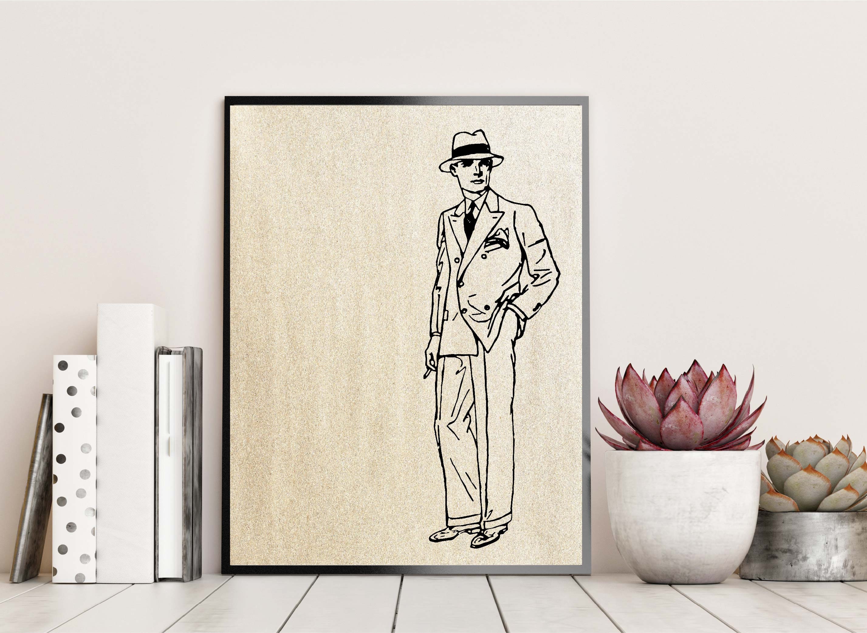 Vintage Men's Fashion Digital Poster | 1926 | INSTANT DOWNLOAD ...