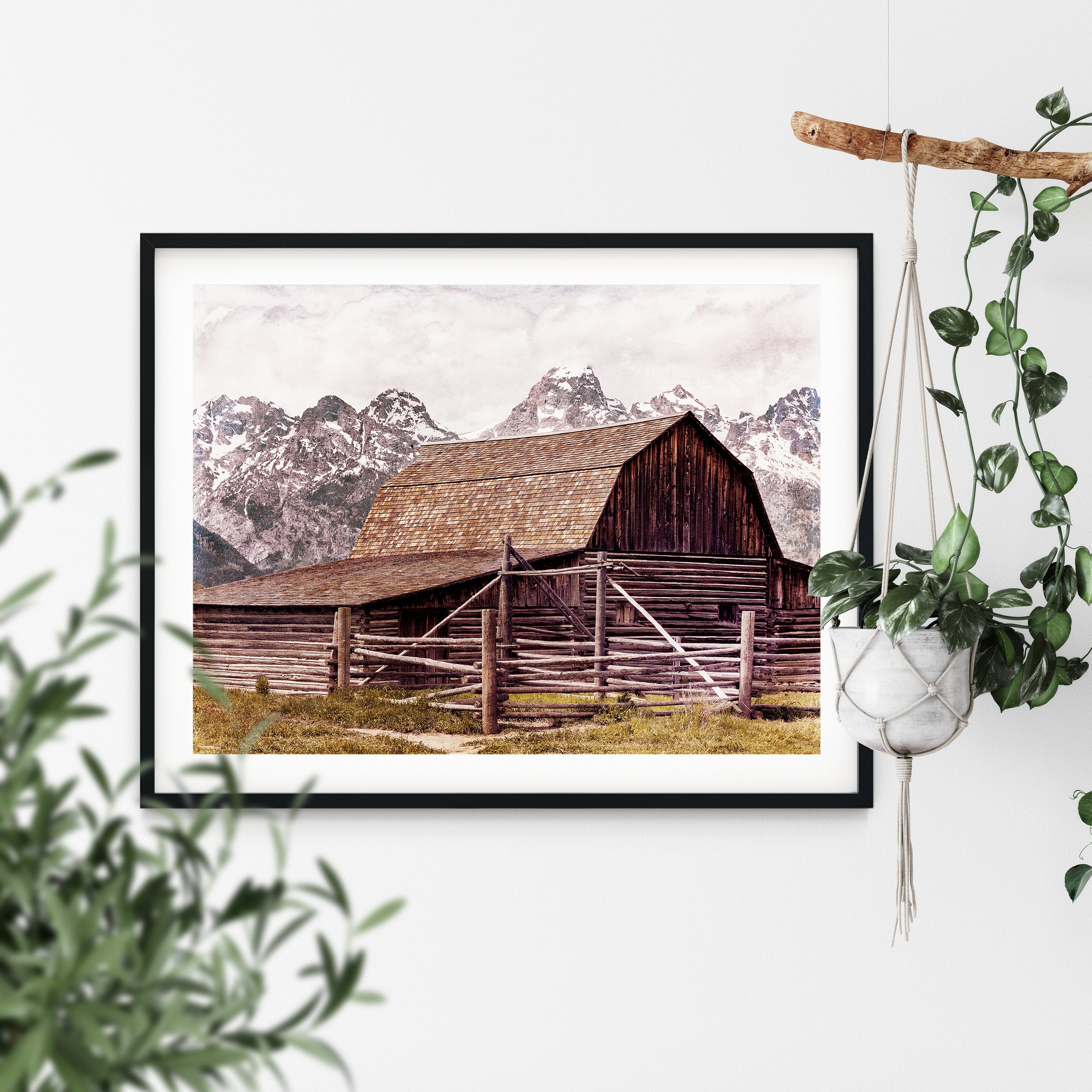 Rustic Barn Wall Art Printable Wall Art Landscape | Etsy