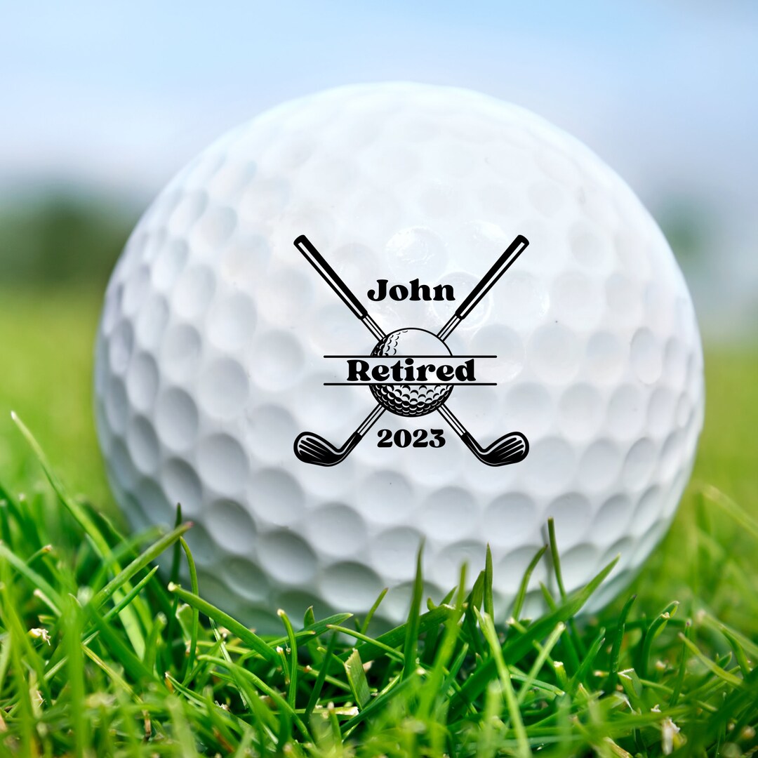 Retirement Gift, Retirement Golf Ball, Personalised Retirement Gift - Etsy