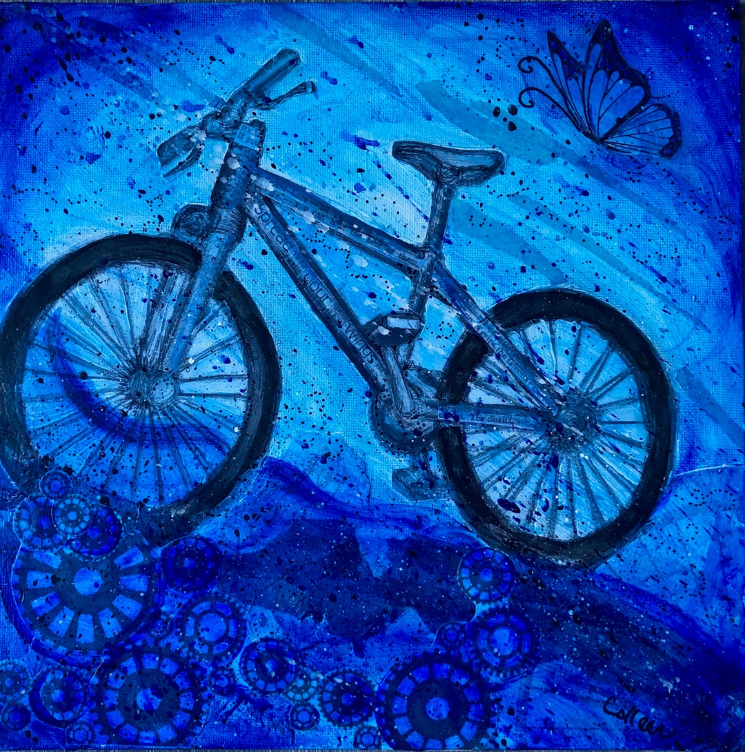 Colorful Bicycle Collage - Etsy