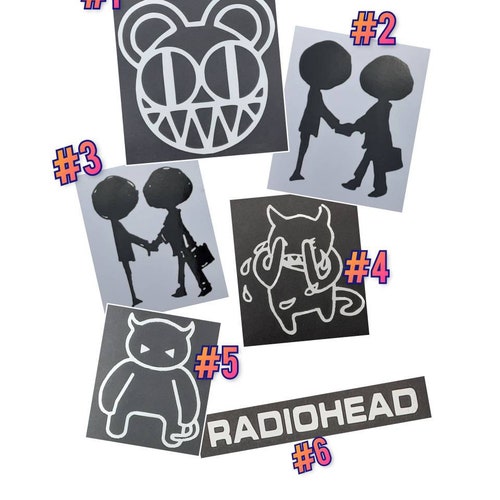 Radiohead Vinyl Decal | Etsy