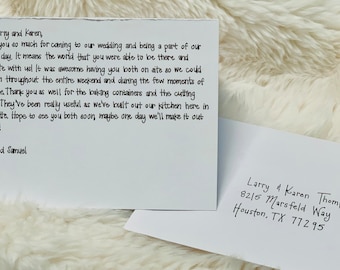 Handwritten Thank You Notes - Etsy