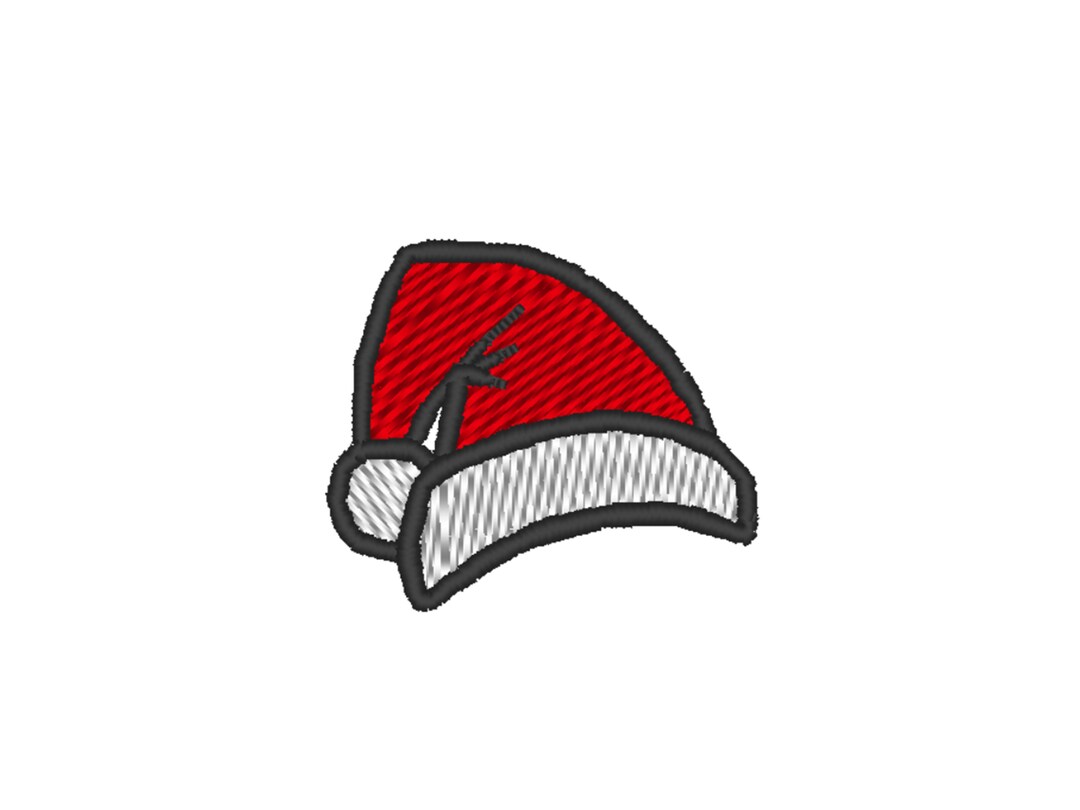 Santa Hat Embroidery Design Files Perfect for Christmas Gifts! - Etsy