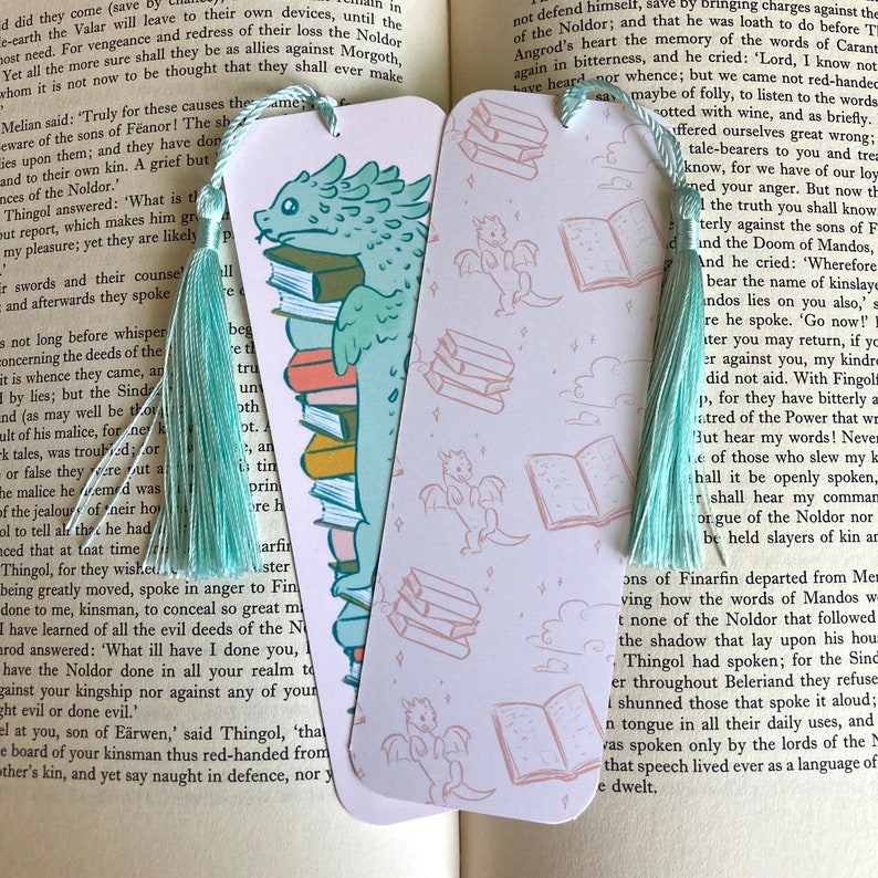 Book Wyrm Bookmarks - Etsy