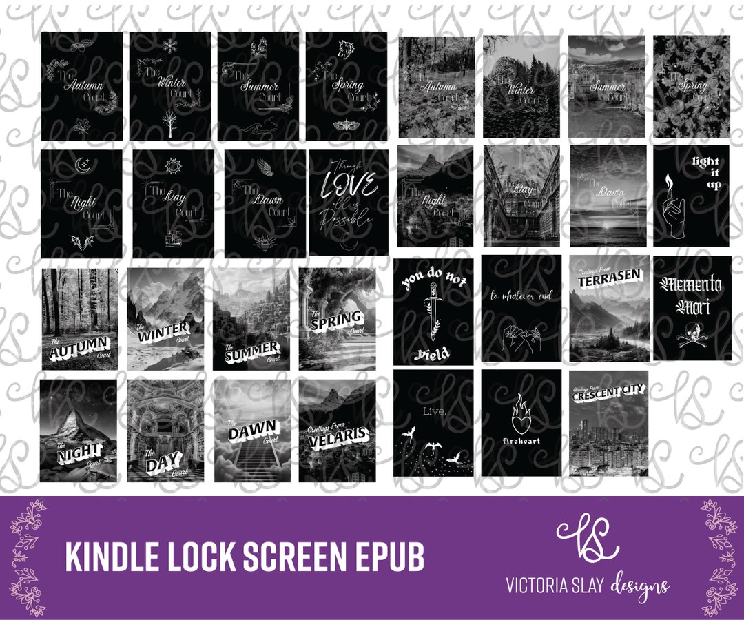 SJM Universe Inspired Kindle Lock Screen Covers | Sarah J. Maas Book ...