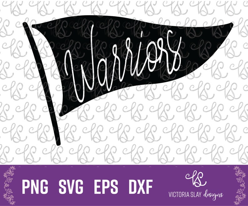 Warriors Pennant SVG, Warriors Svg, Warriors Png, Warriors Football ...