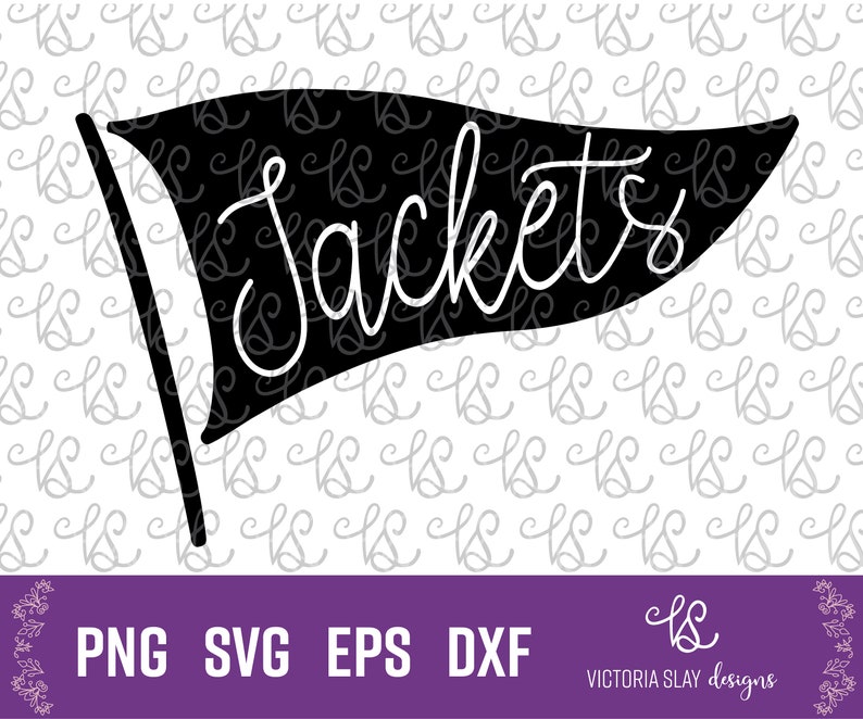 Jackets Pennant SVG, Jackets Svg, Jackets Png, Jackets Football Team ...