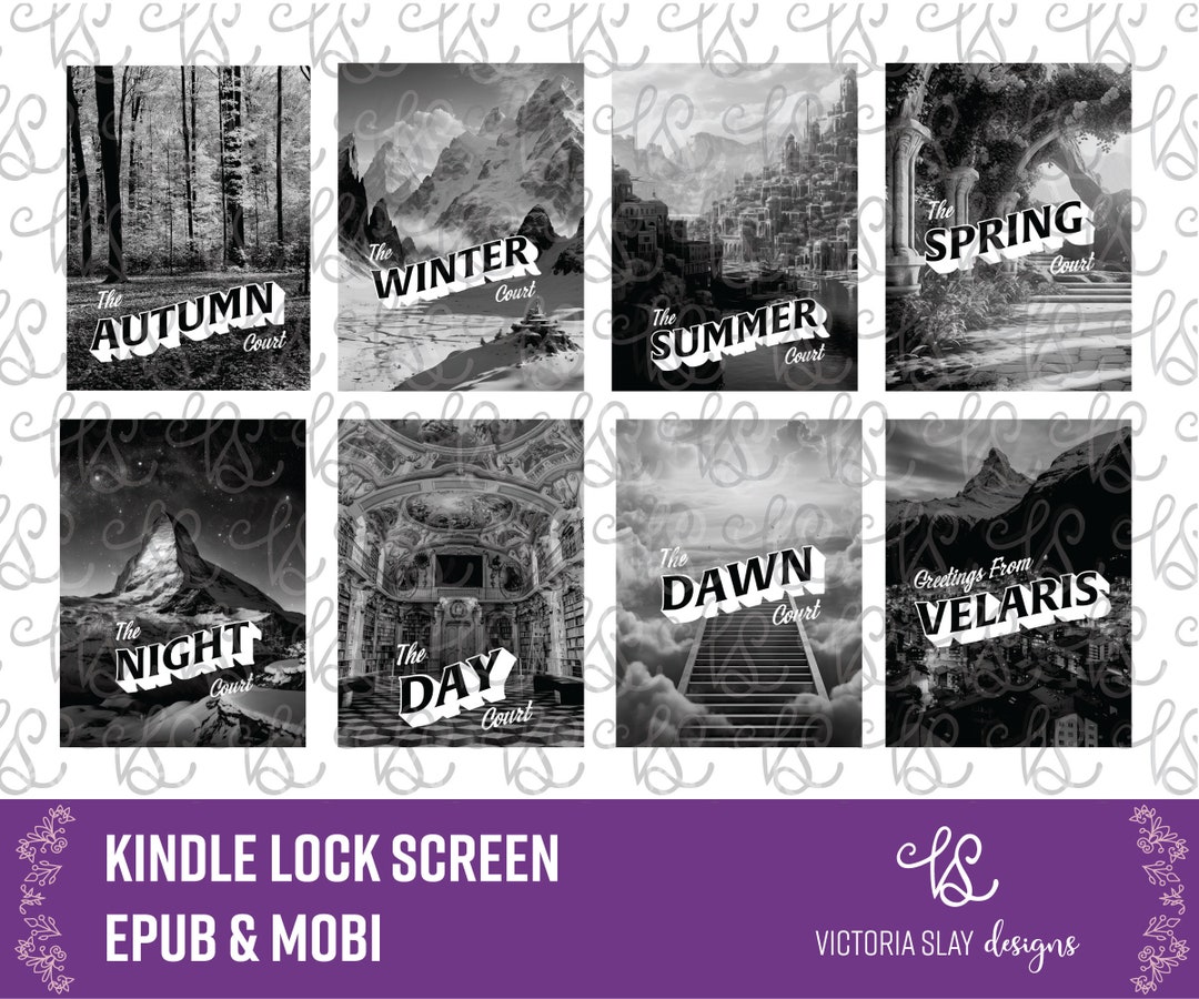 ACOTAR Inspired Kindle Lock Screen Covers | Sarah J. Maas Book ...