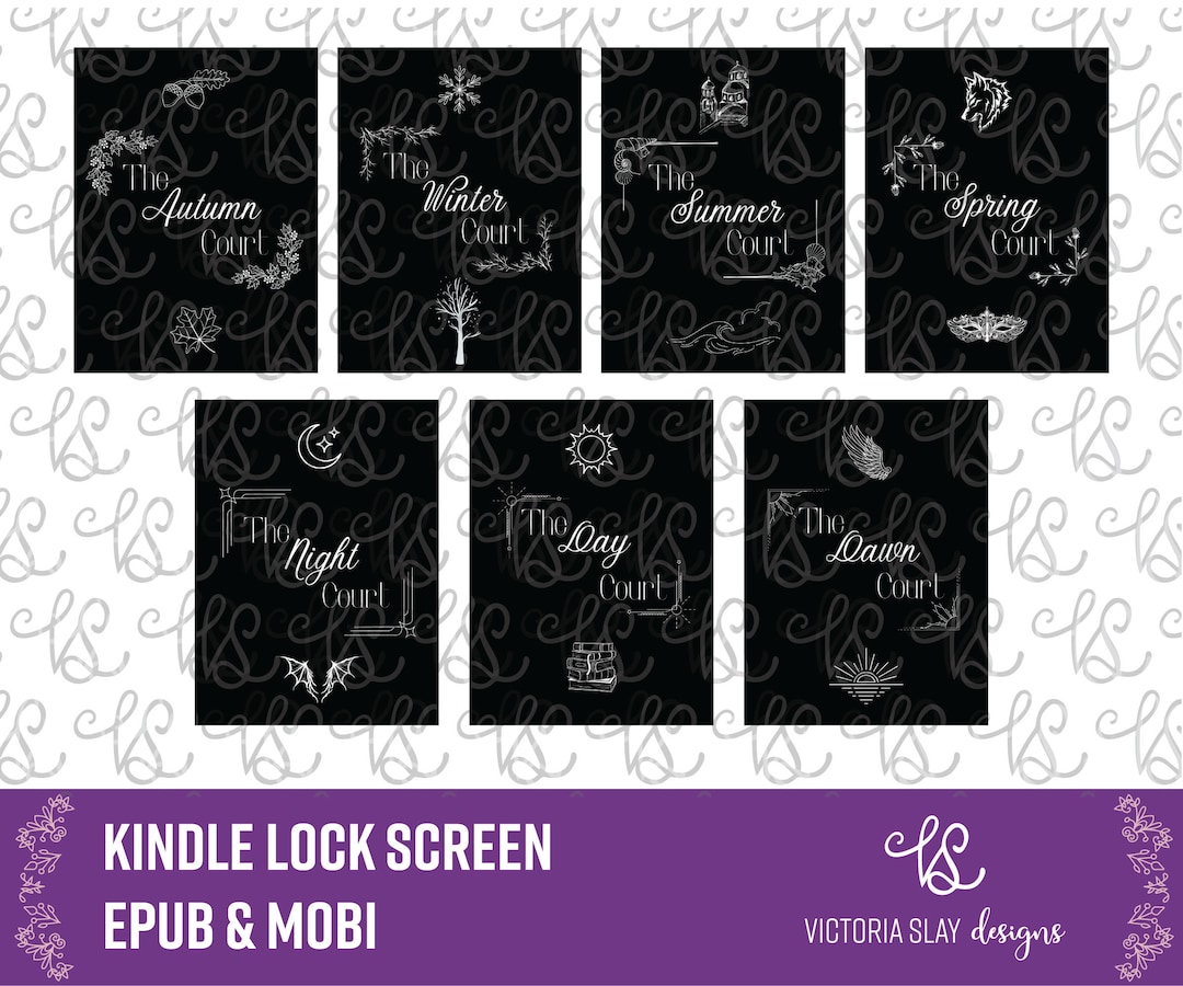 ACOTAR Inspired Kindle Lock Screen Covers | Sarah J. Maas Book ...