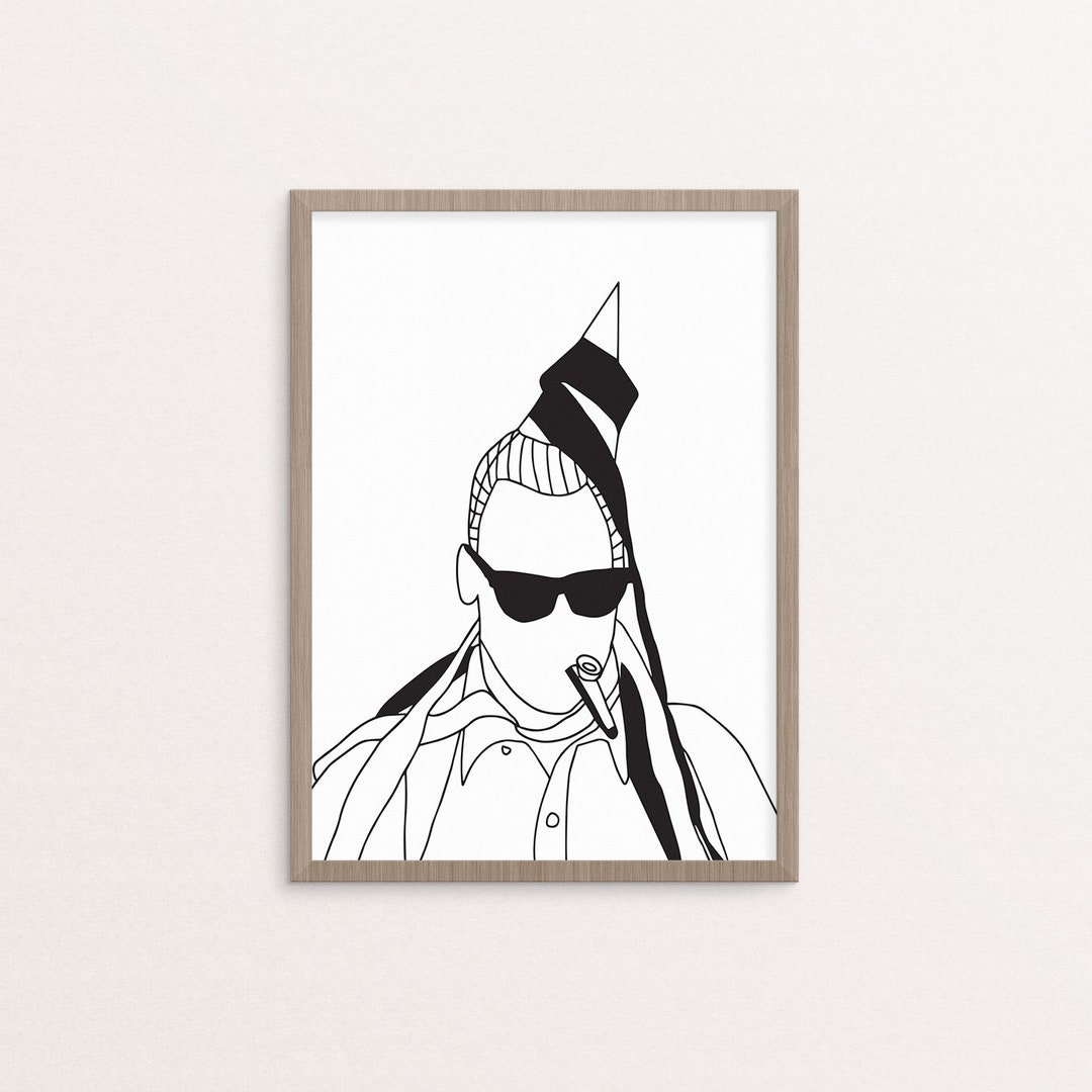 Twin Peaks, Leo Johnson, 8 X 10 Digital Art Print, Line Art Print ...