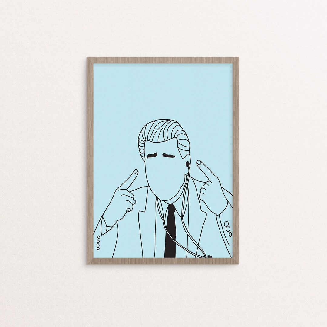 Twin Peaks, Gordon Cole, 8 X 10 Digital Art Print, Line Art Print ...