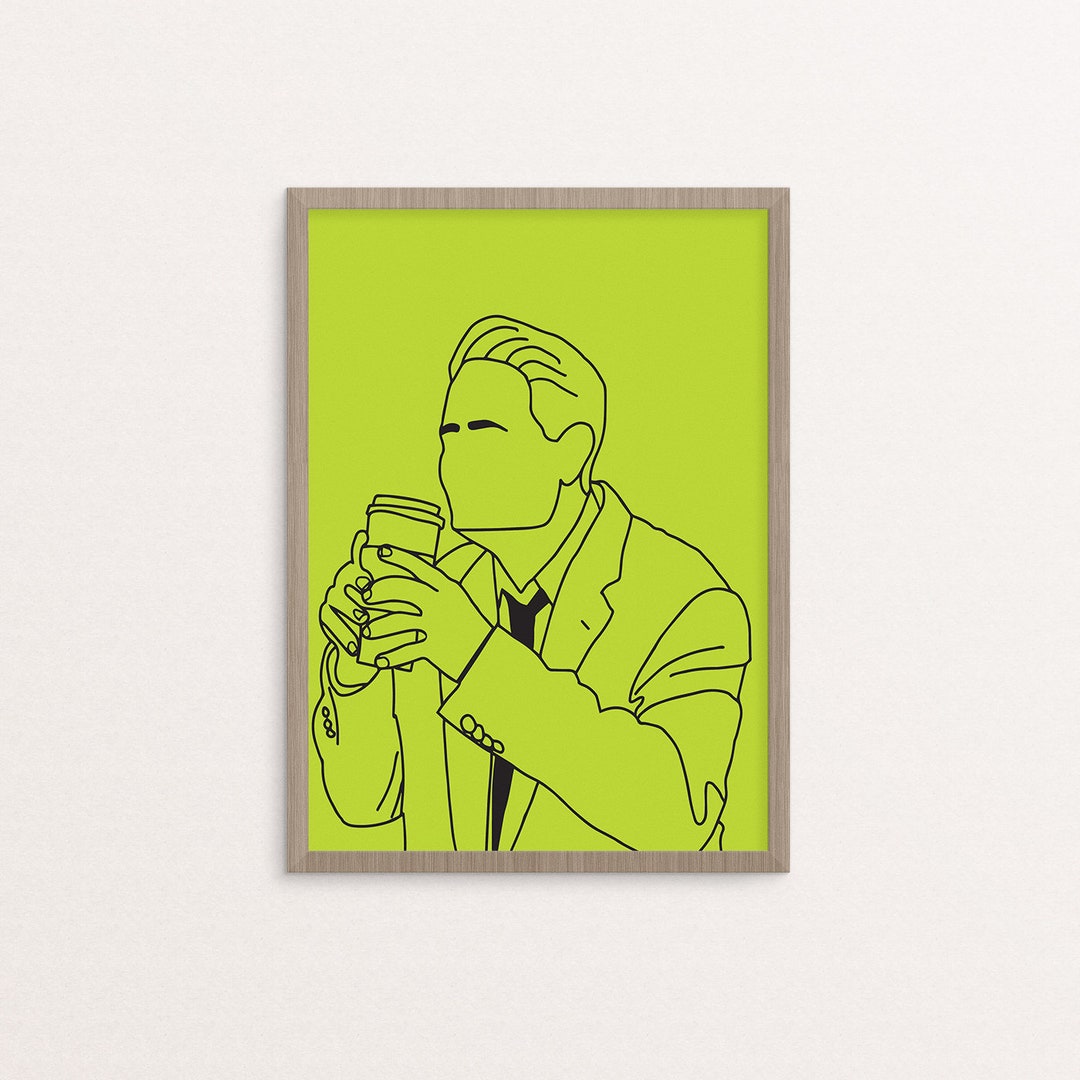 Twin Peaks, Dougie Jones, 8 X 10 Digital Art Print, Line Art Print ...