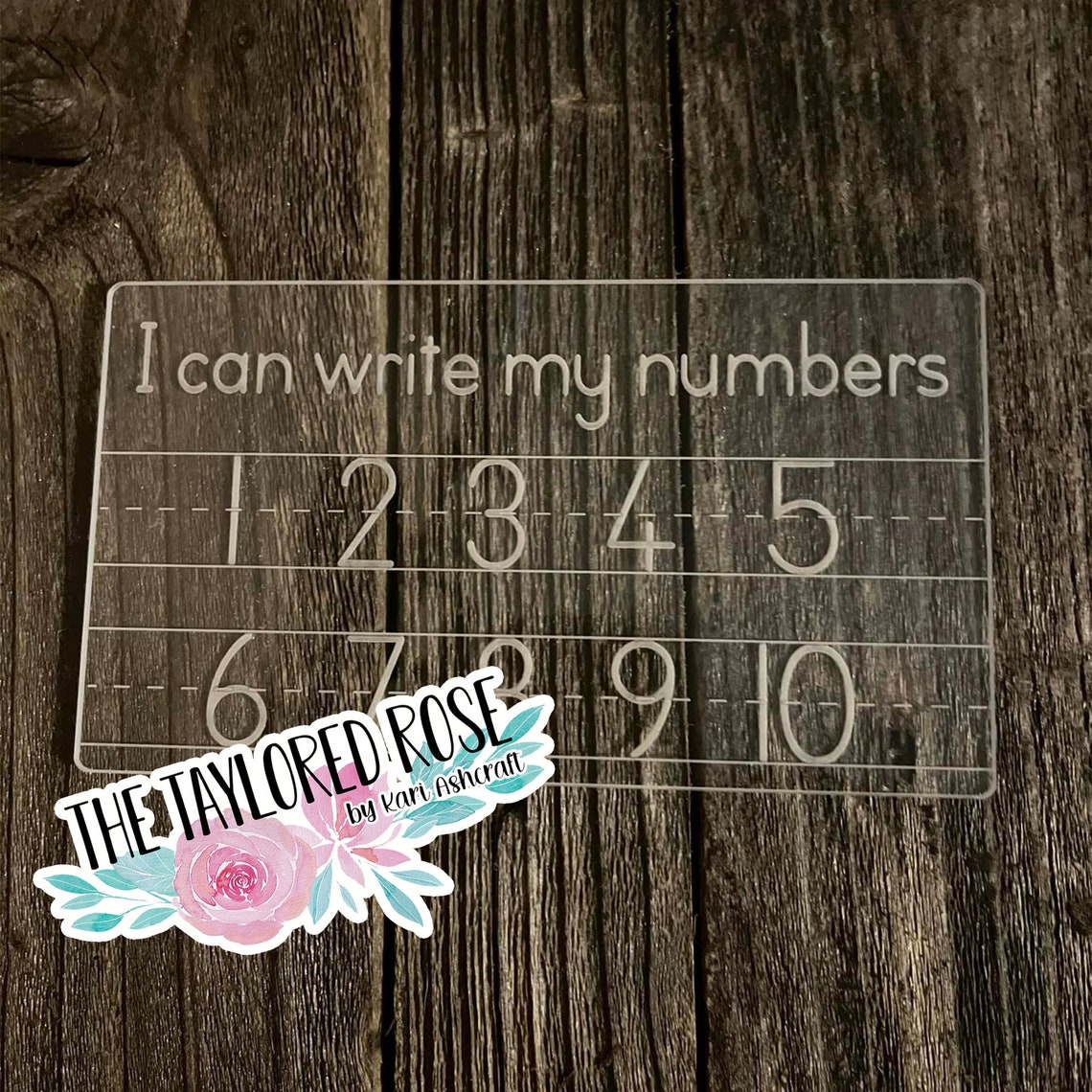 Acrylic Tracing Board, Alphabet Boards, Number Boards, Shape Boards - Etsy