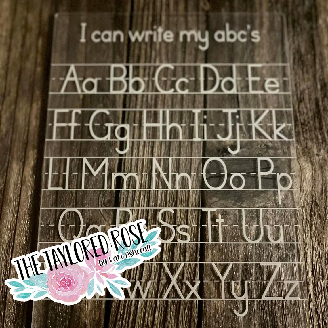 Acrylic Tracing Board, Alphabet Boards, Number Boards, Shape Boards - Etsy