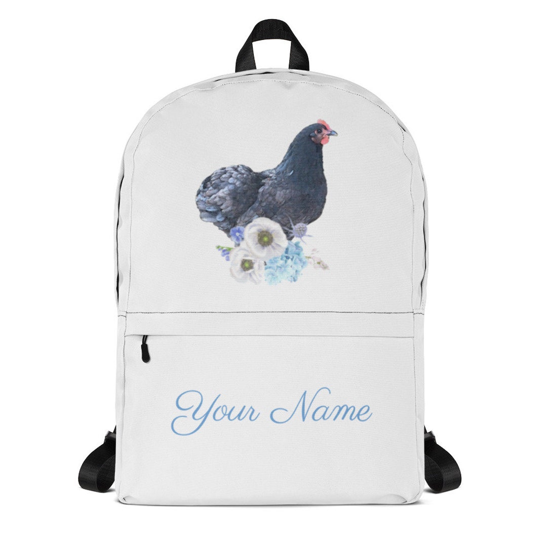 Custom Backpack Hen Travel Backpack for Women Book Bag - Etsy