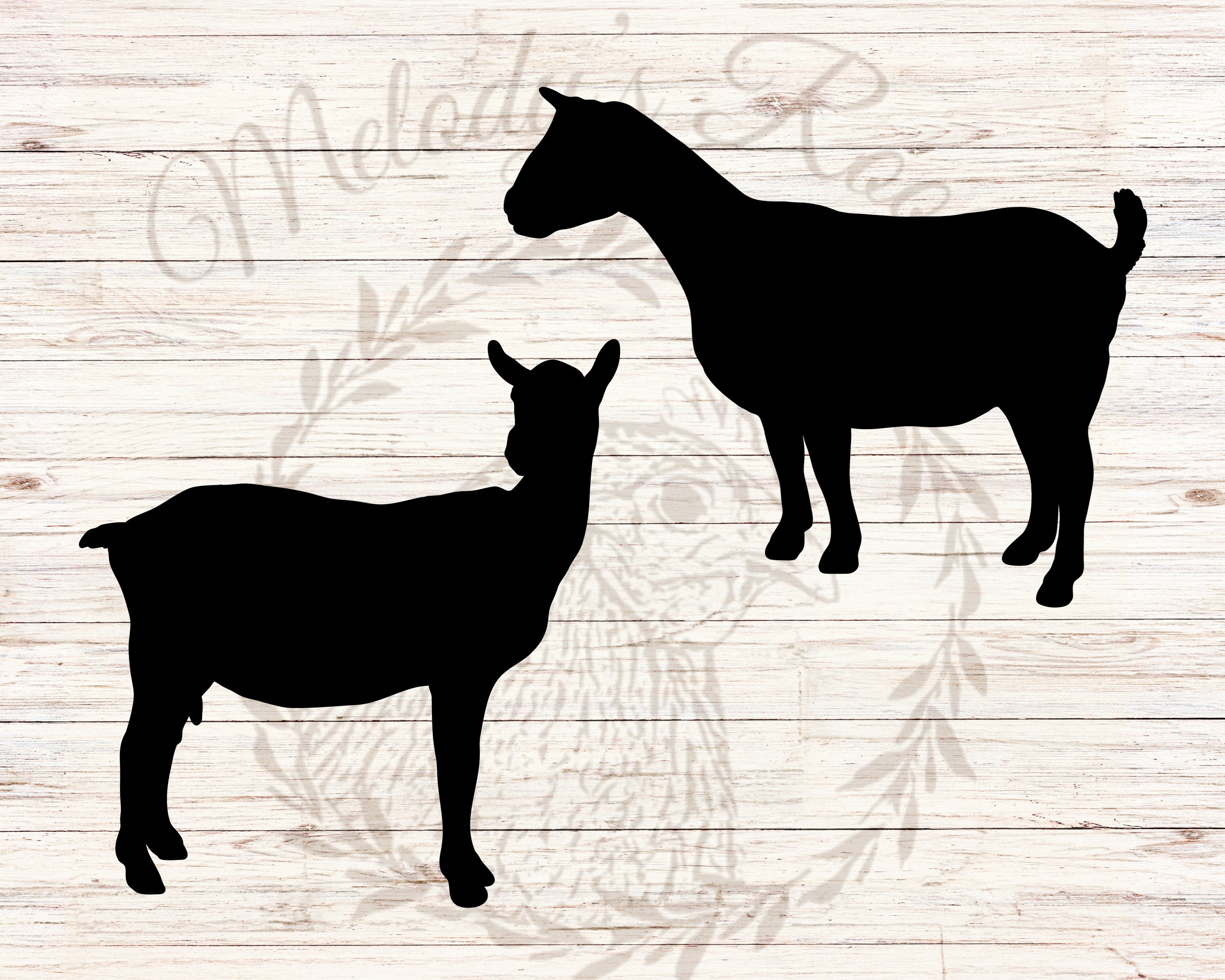 Cute Alpine Goat Clipart, Dairy Goats SVG Bundle, DIY Crafts, Printable ...
