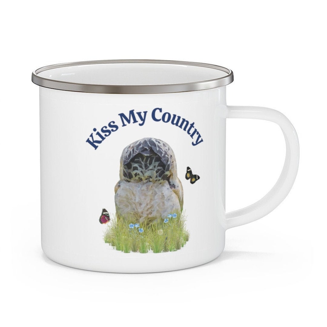 Snarky Country Mug, Cute Chicken Butt Enamel Mug, Funny Tea Cup - Etsy