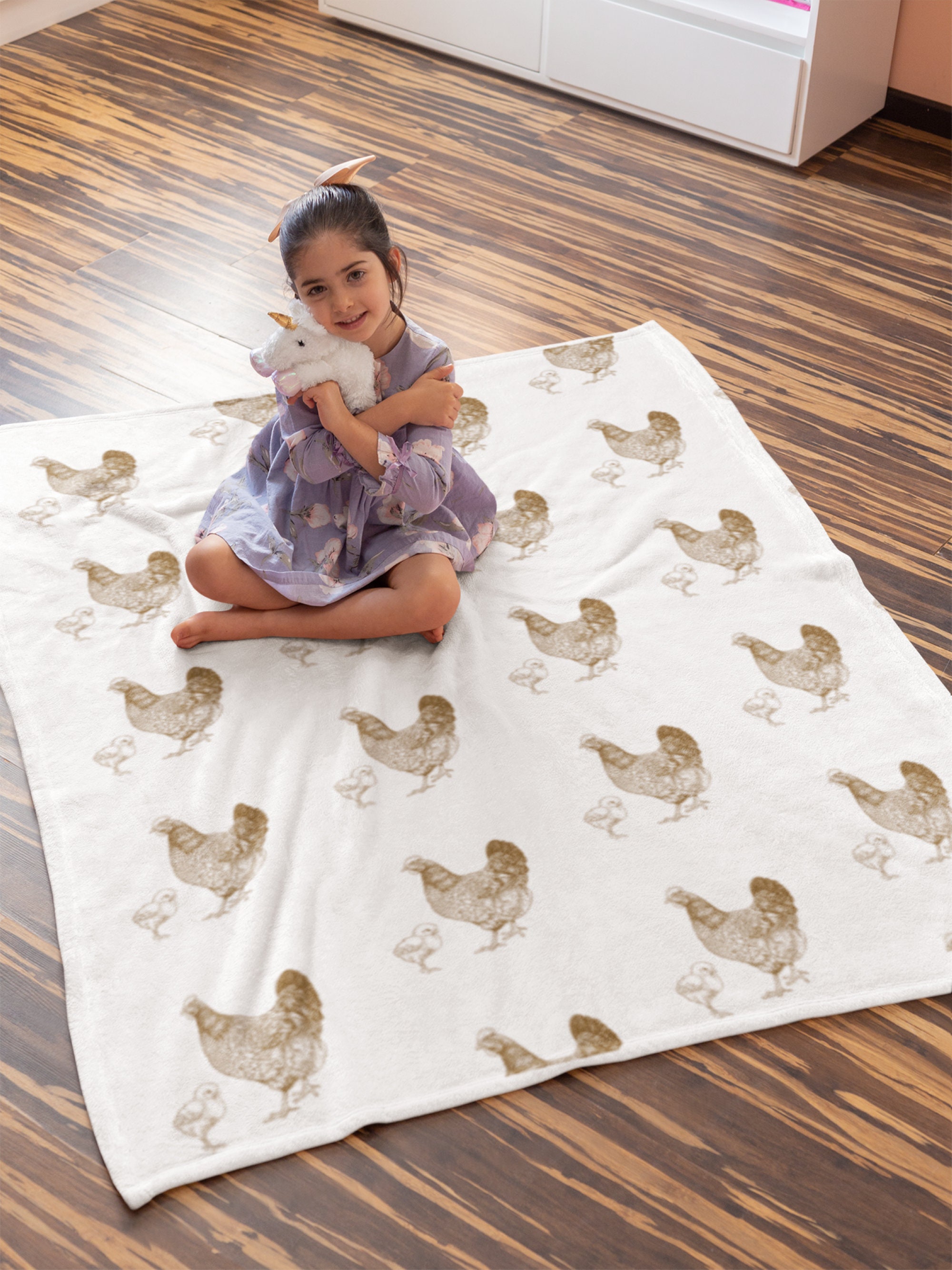 Mother Hen Blanket, Primitive Country Decor, Throw Blanket - Etsy