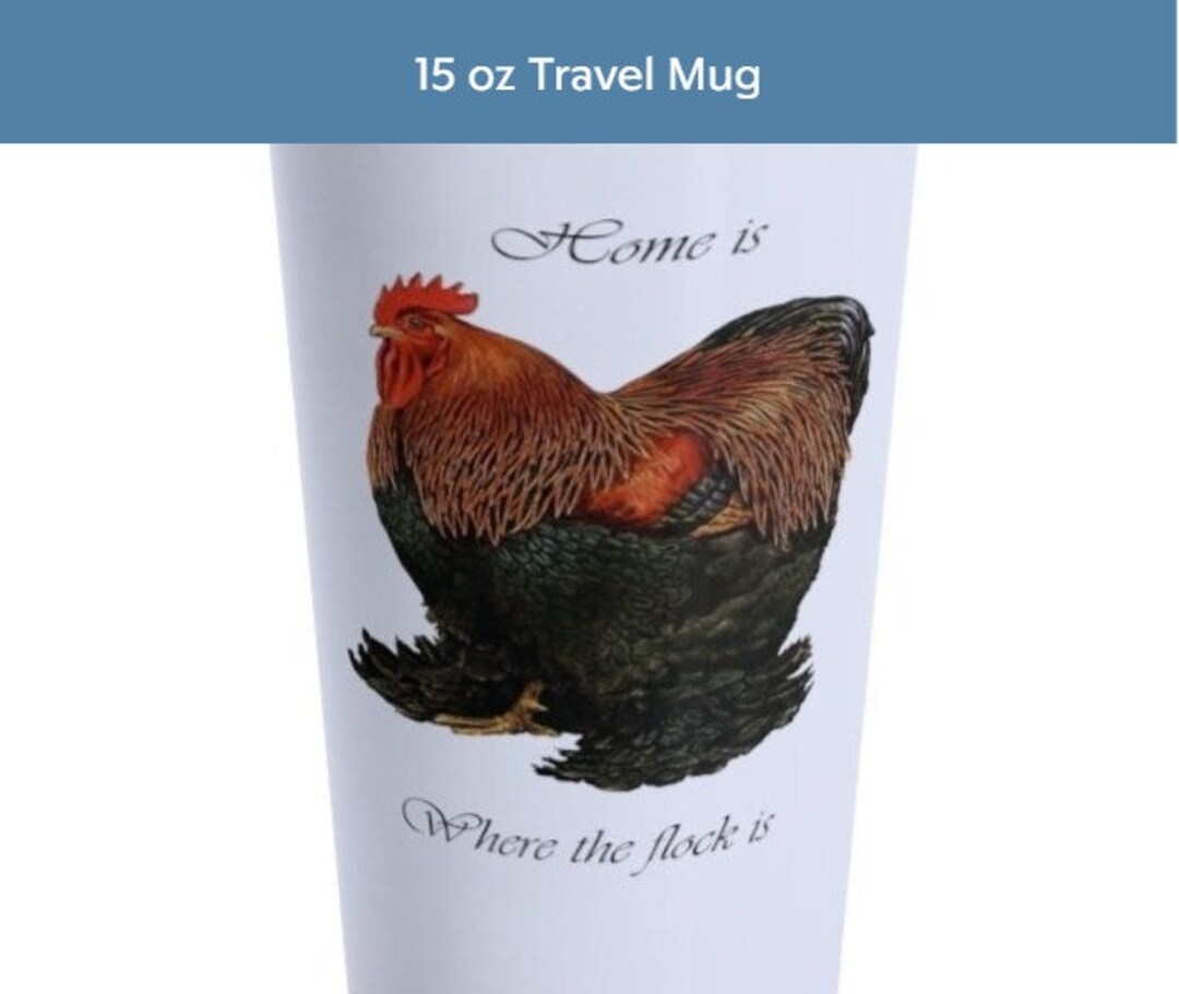 Chicken Coffee Tumbler, Cute Coffee Mug, Farm Animal Coffee Mug - Etsy