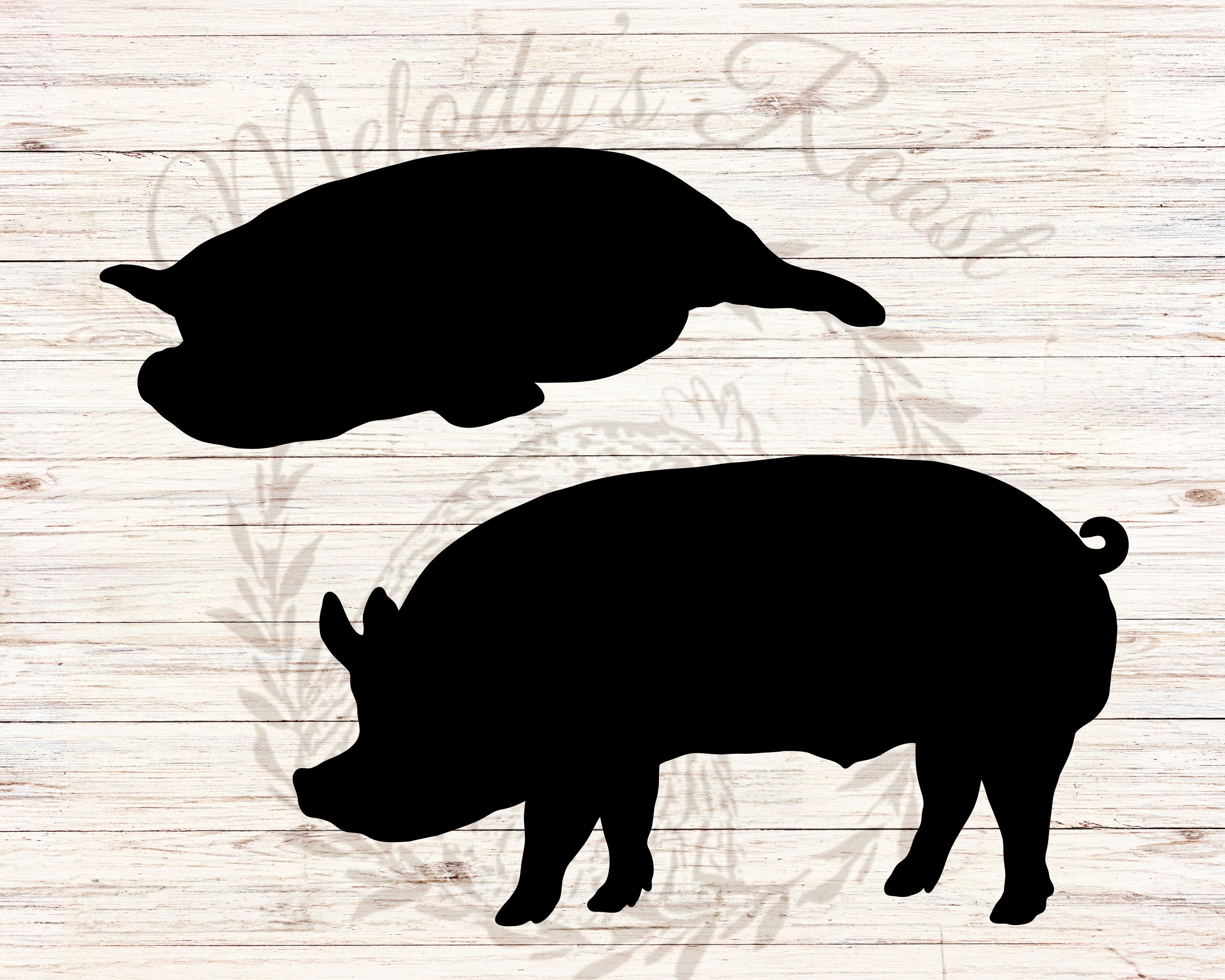 Pig SVG Cut Files, Livestock Graphic, Pig PNG Clipart, Scrapbooking ...
