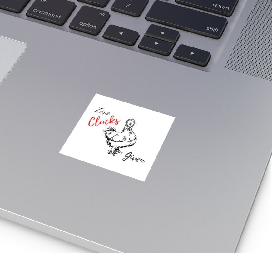 Silkie Chicken Bumper Sticker, Funny Car Stickers, Vinyl Decal, Funny ...