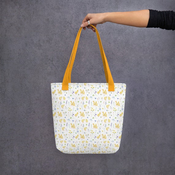 Farm Baby Tote Cottagecore Canvas Bag Baby Chicks & | Etsy