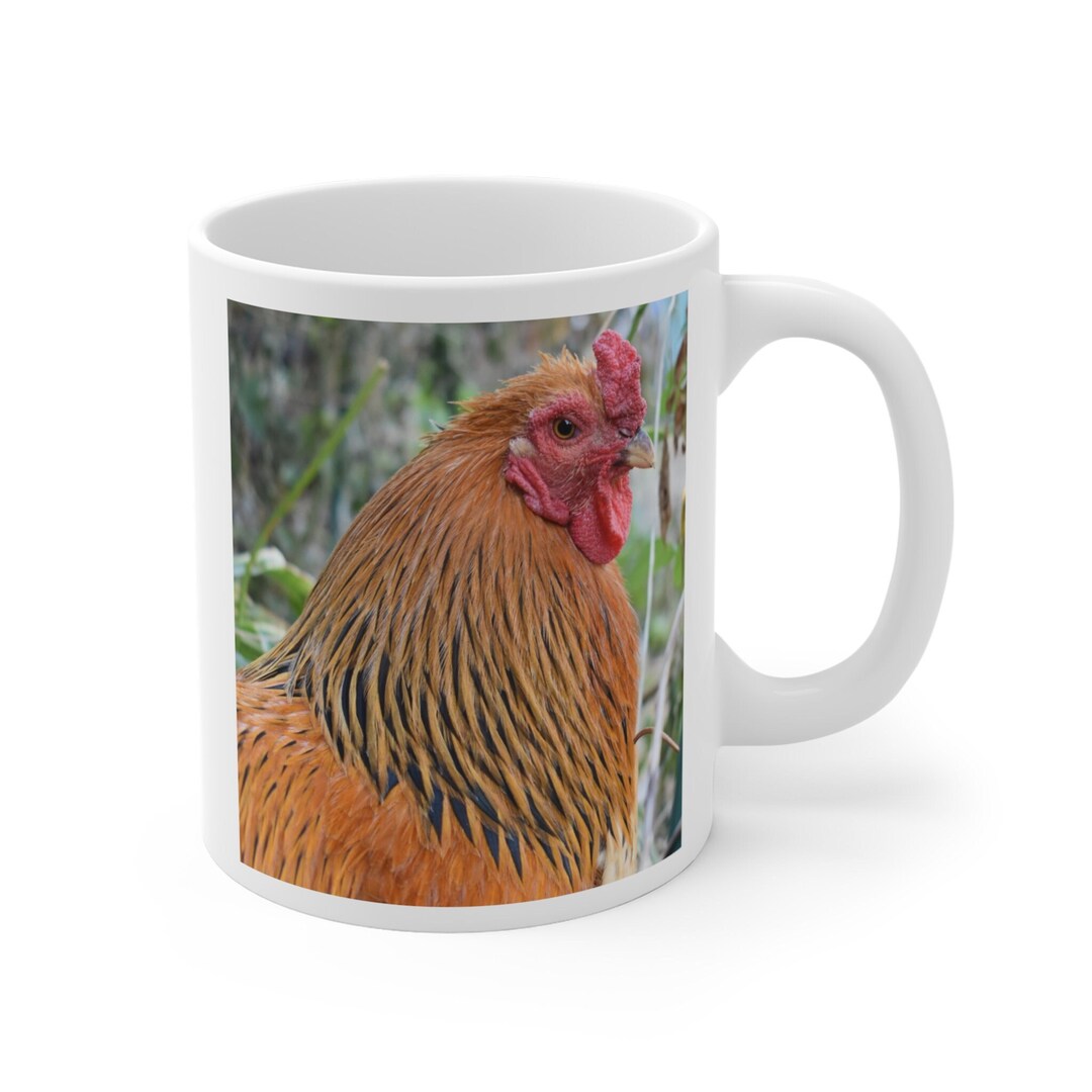 Brahma Rooster Mug, Chicken Decor, 11 Oz Poultry Mug, Homesteading - Etsy