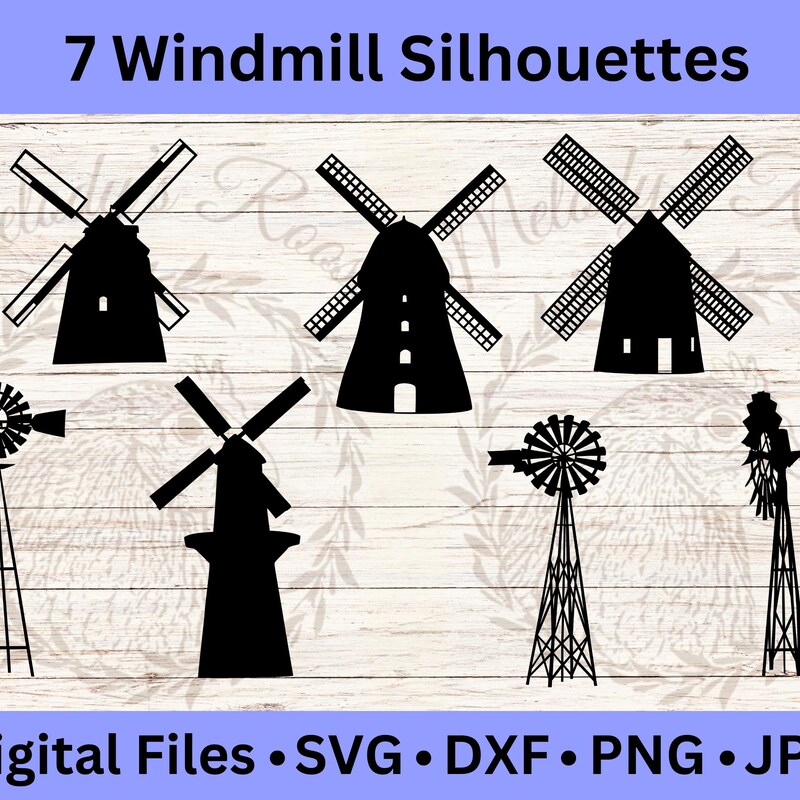 Rustic Windmill Svg - Etsy