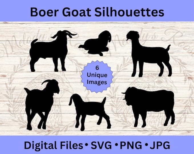 Goat SVG, Goat Silhouette, Boer Goat SVG, Show Goat SVG, Boer Goat Cricut, Show Goat Clipart ...